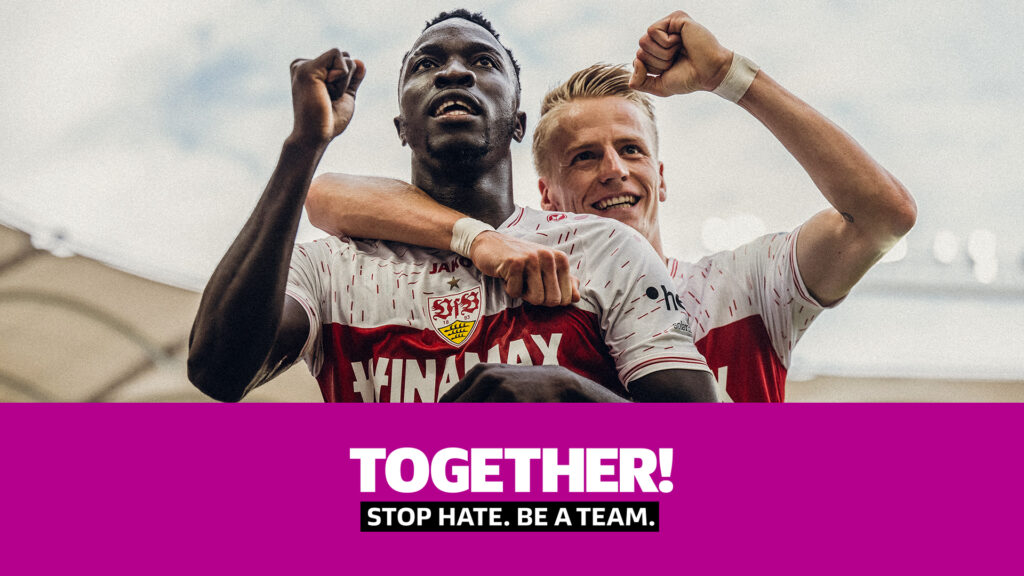 „TOGETHER! STOP HATE. BE A TEAM.“: DFL, DFL Stiftung und Clubs der Bundesliga und 2. Bundesliga ...